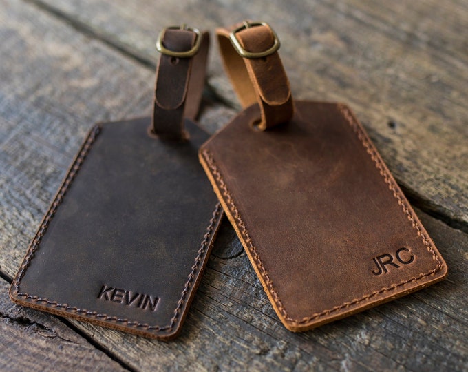 Italian Leather Luggage Tag, Personalized Luggage Tag, Leather Luggage Tag, Personalized Luggage ...