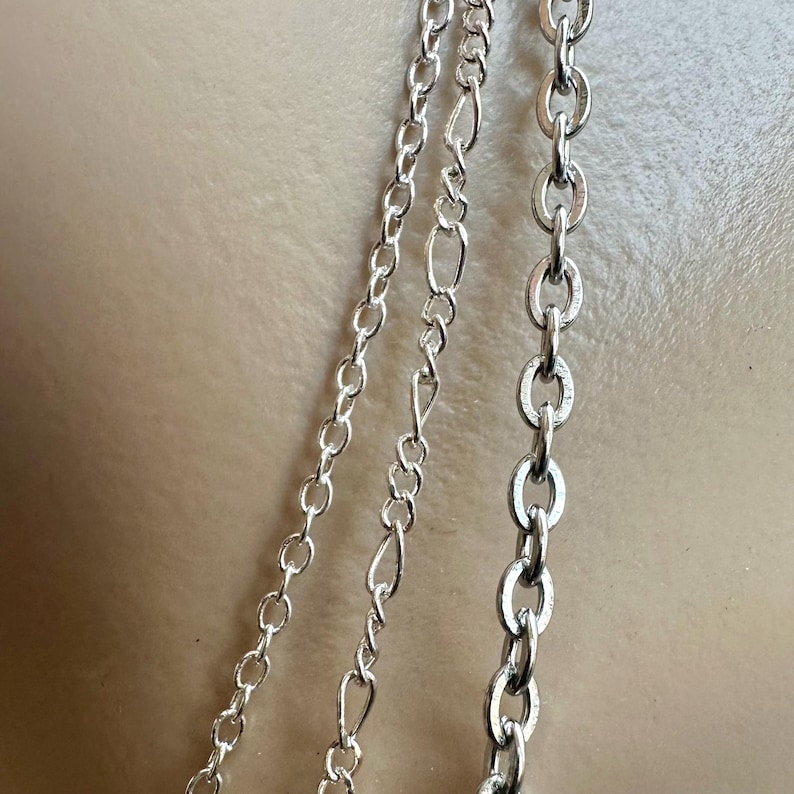 Vampire Necklace Trio Silver Chain Blood Drop Fangs Coffin - Etsy