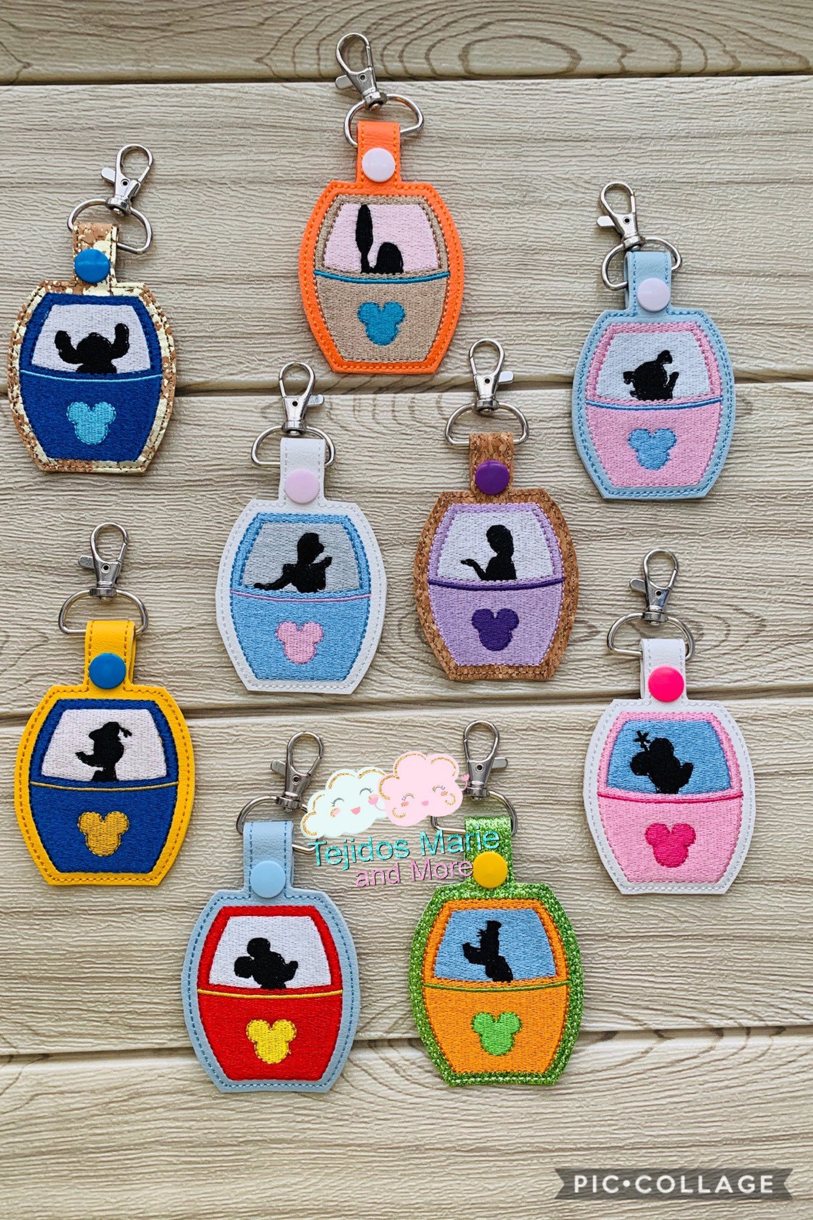 Skyliner, Mouse Skyliner Key Fob, Embroidery Key Fob, Embroidered, Key ...