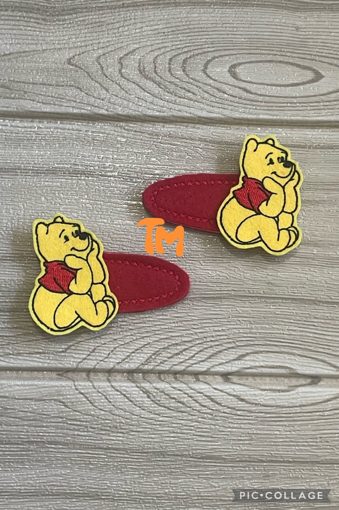 Winnie Hair Clip, Pooh Clips, Hair Accessory’s, Todler Hair Clips ...