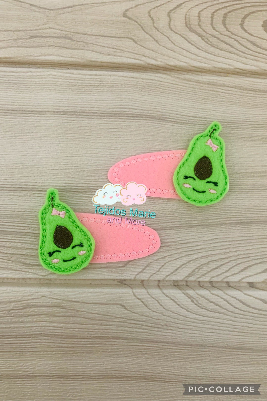 Avocado Hair Clip, Avocado Clips, Hair Accessory’s, Todler Hair Clips ...