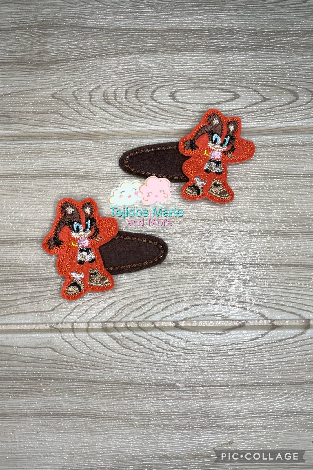 Knuckles Hair Clip, Super Sonic Clips, Hair Accessory’s, Todler Hair ...