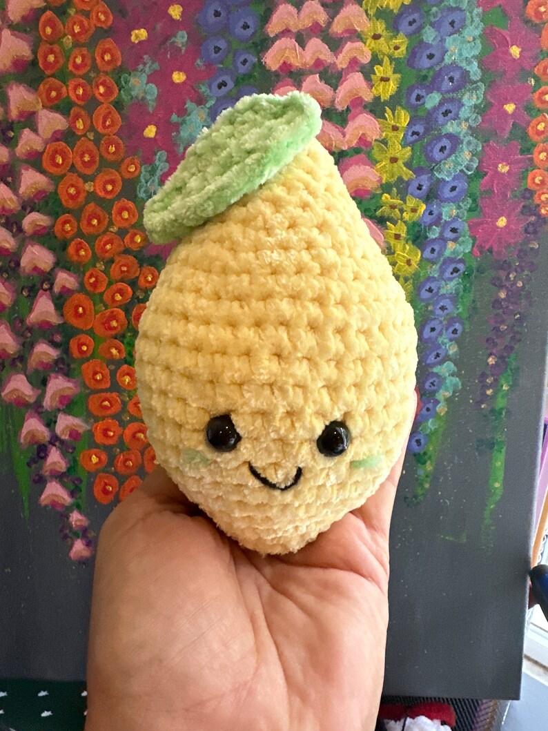 Handmade Crochet Lemon Plushie - Etsy
