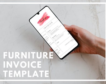 Furniture Invoice Template - Etsy