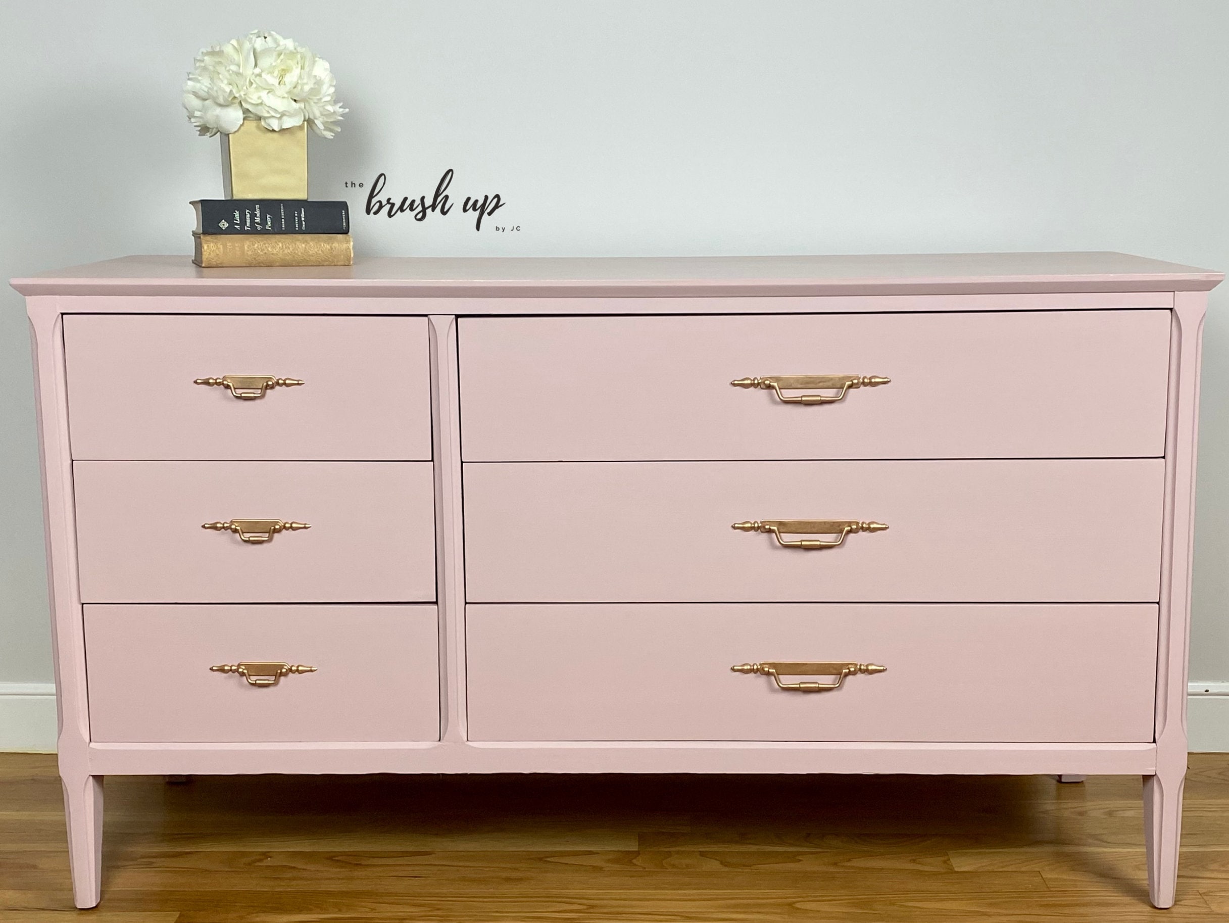 SOLD** Dusty Rose MCM Dresser - Etsy