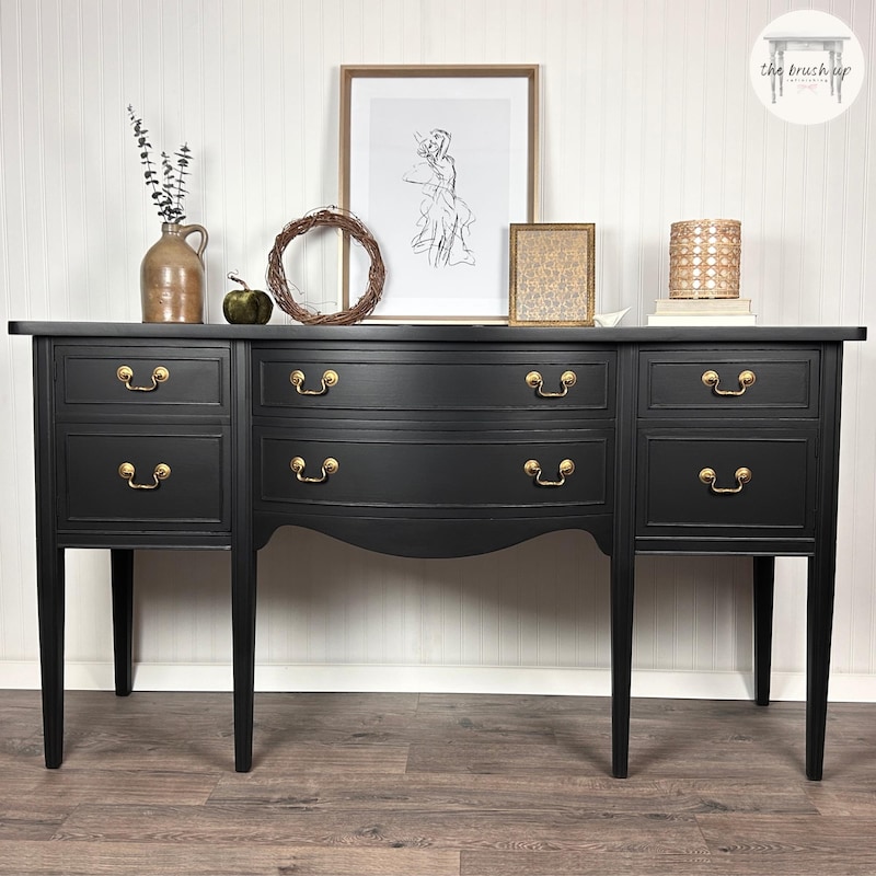 Black Traditional Sideboard - Etsy