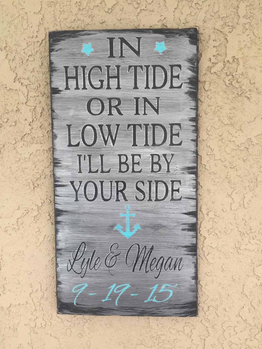 High Tide or Low Tide Personalized Sign. 12" X 24" - Etsy