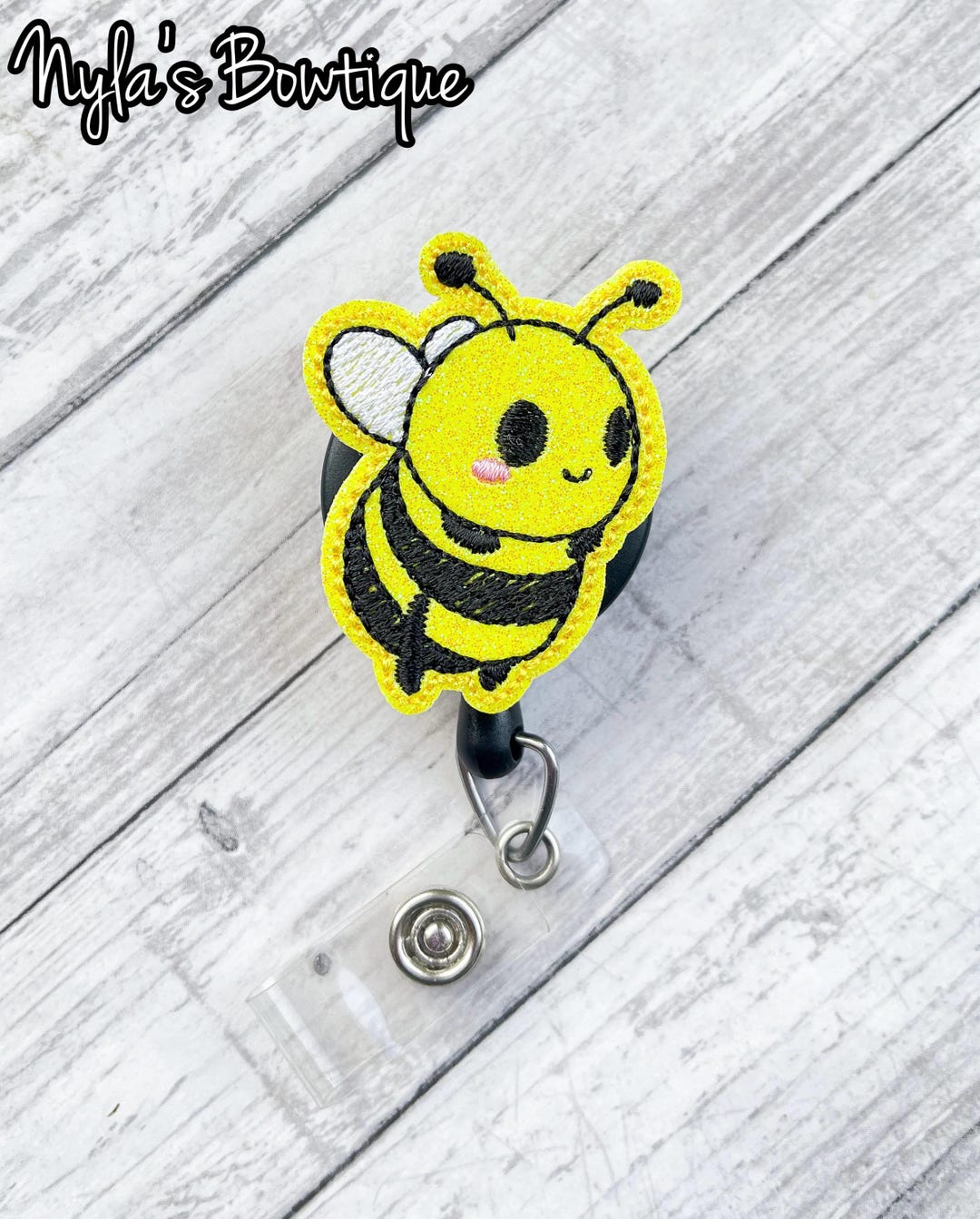 Honey Bee Badge Reel, Bumble Bee Badge, Nurse Badge Reel, Retractable ...