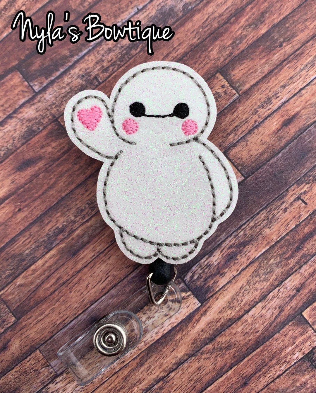 Hero Robot Badge Reel, Nurse Badge Pull, Valentine Robot ID Reel ...