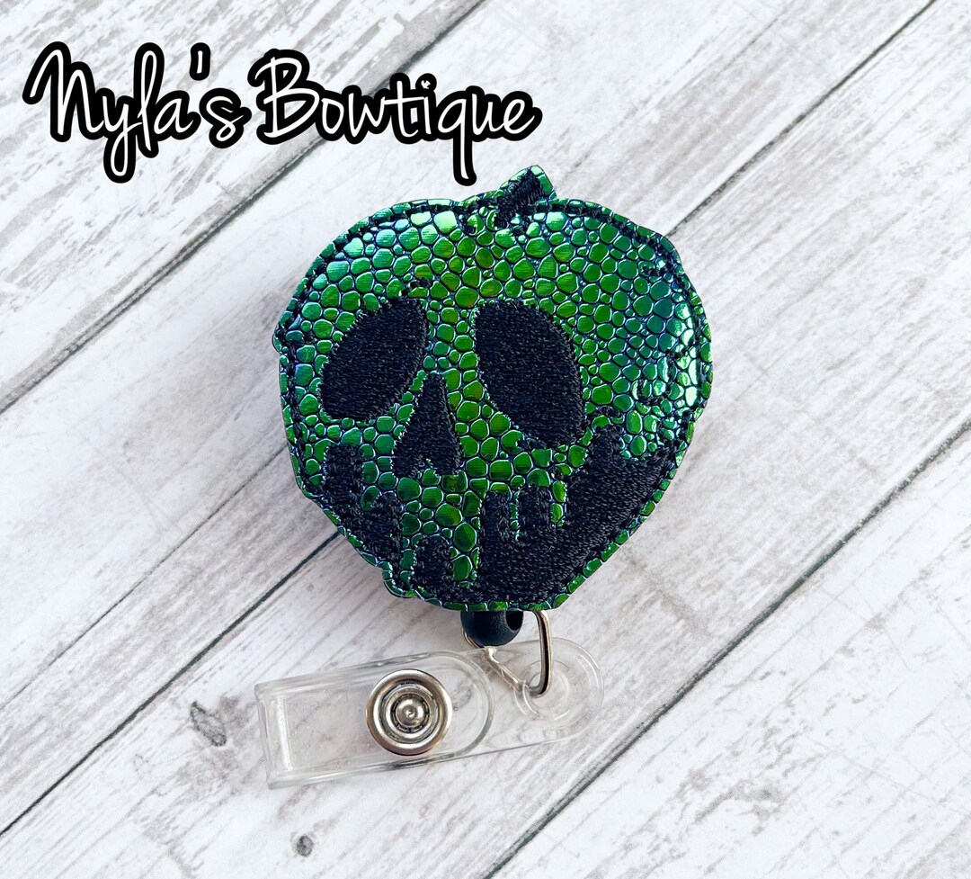Poison Apple Badge Reel, Evil Queen Badge Reel, RN Badge Reel, Employee ...
