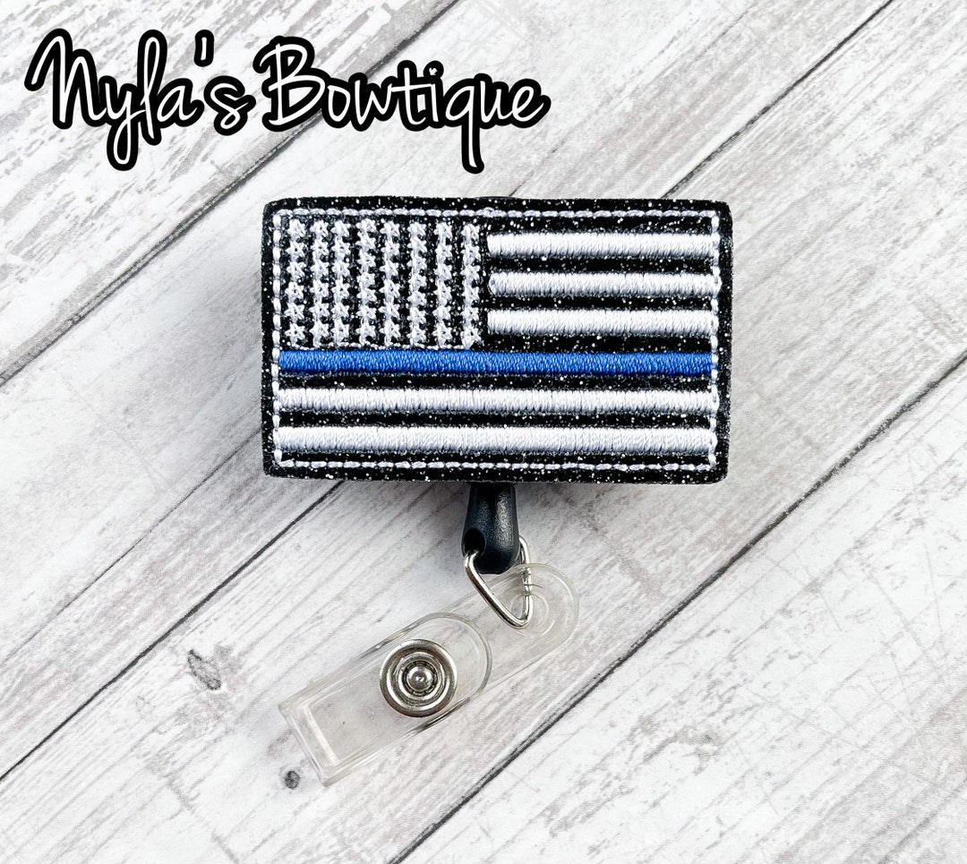 Thin Blue Line Badge Reel, Police Support Badge Reel, Nurse Badge Reel ...