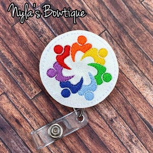 Social Worker Badge Reel, Retractable ID Badge Holder, Hospital Social ...