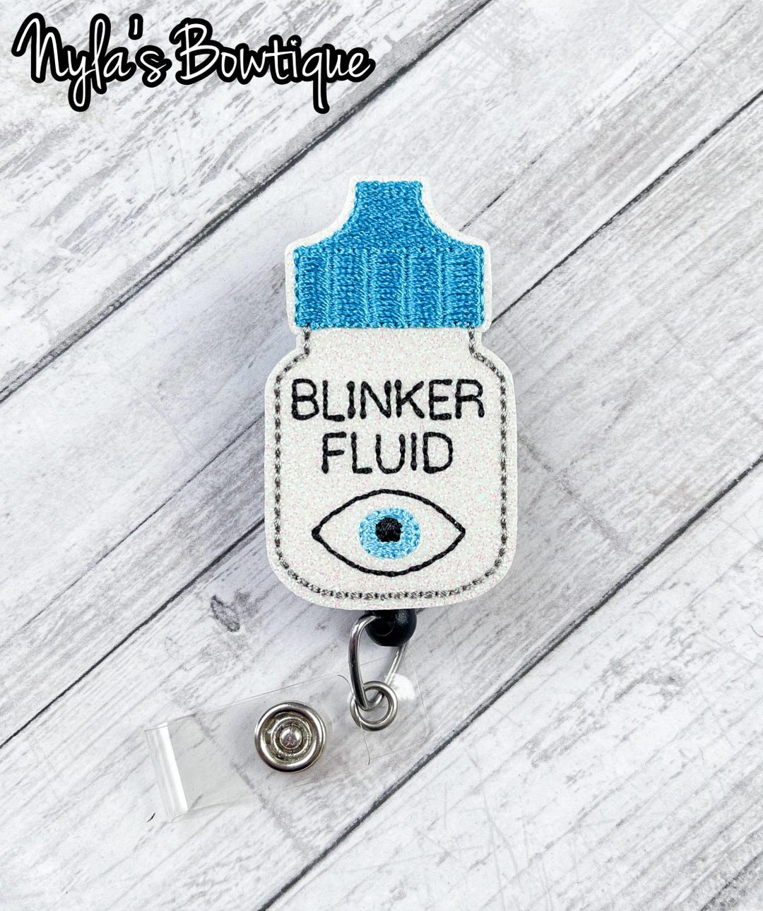 Blinker Fluid, Eye Drops Badge Reel, Optometrist Badge Reel ...