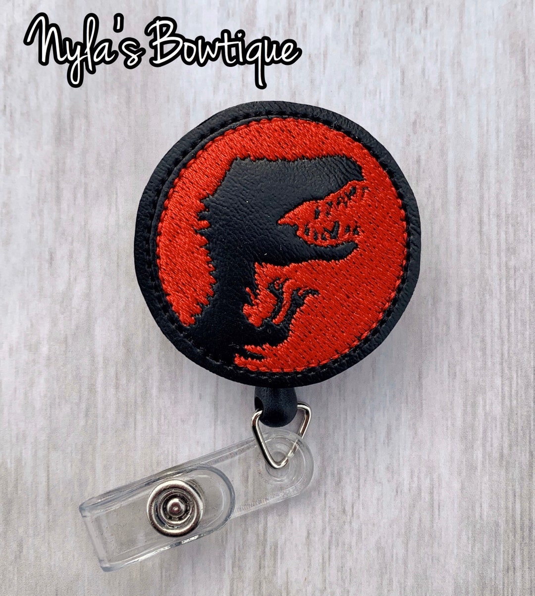 Jurassic Badge Reel T-rex Badge Reel Tyrannosaurus Rex Badge - Etsy