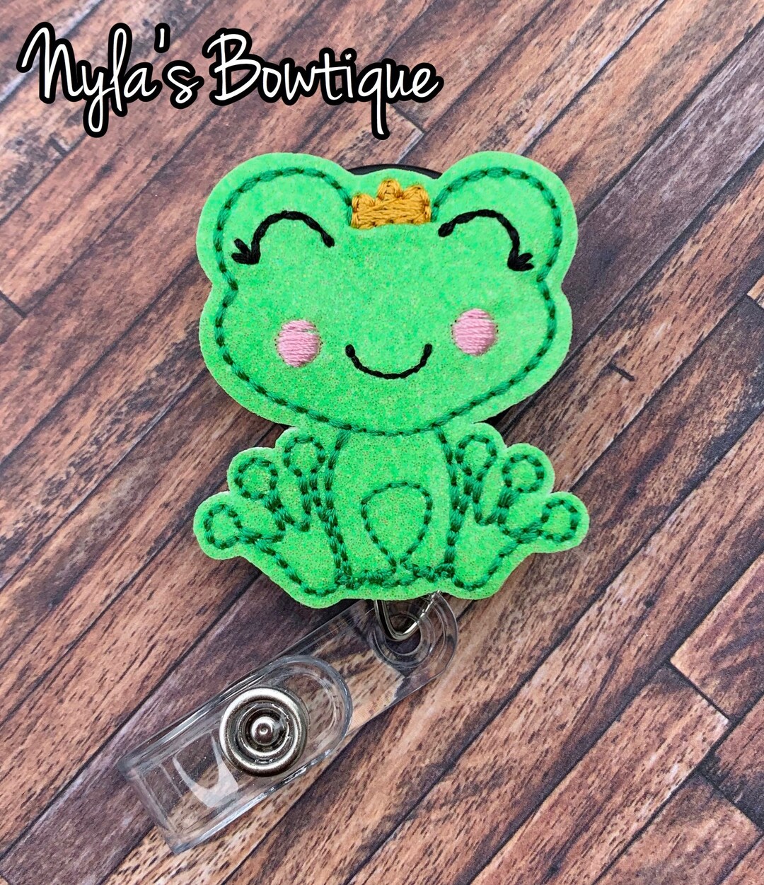 Frog Badge Reel, Princess Frog Badge Pull, Nurse Badge Reel ...