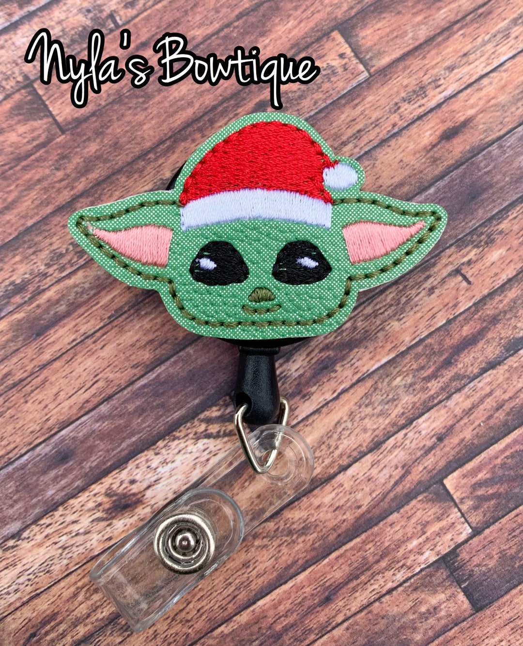 Christmas Baby Alien Badge Reel, Christmas Badge Reel, Nurse Badge Reel ...