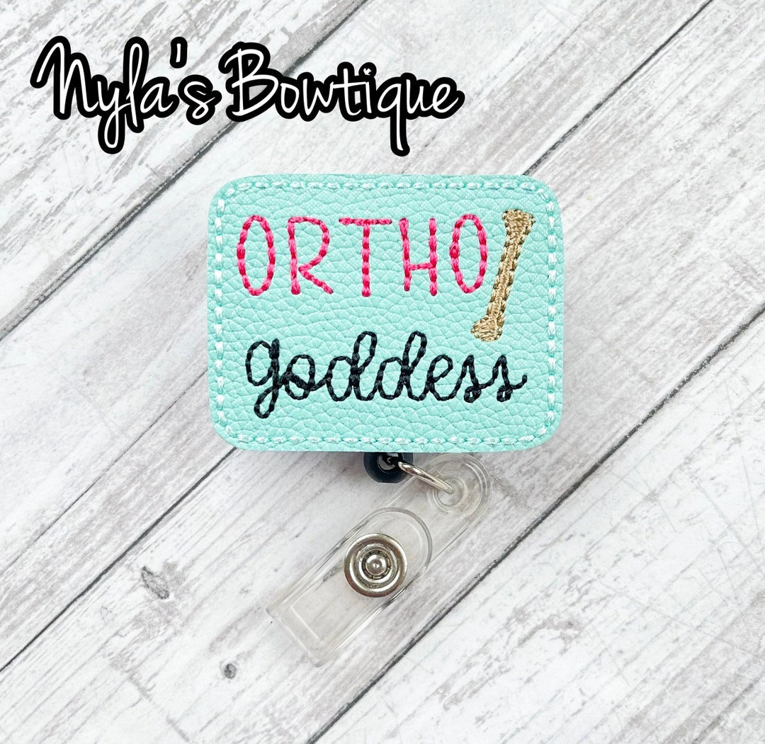 Ortho Goddess Badge Reel, Nurse Badge Reel, Ortho Nurse Badge Holder ...