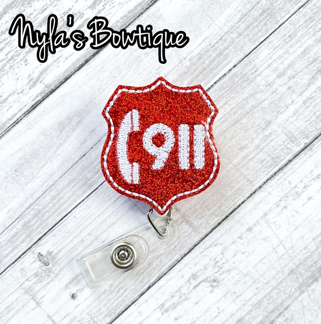 911 Operator Badge Reel, 911 Dispatcher Badge Reel, EMS Badge Reel ...