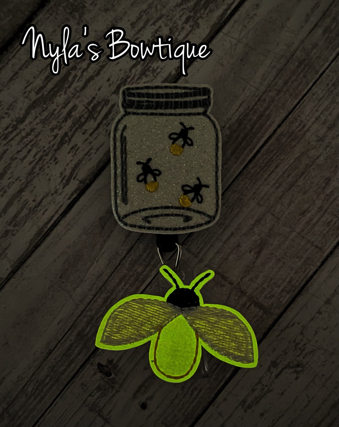 Firefly Badge Reel Lightening Bug Badge Reel Summer Badge | Etsy