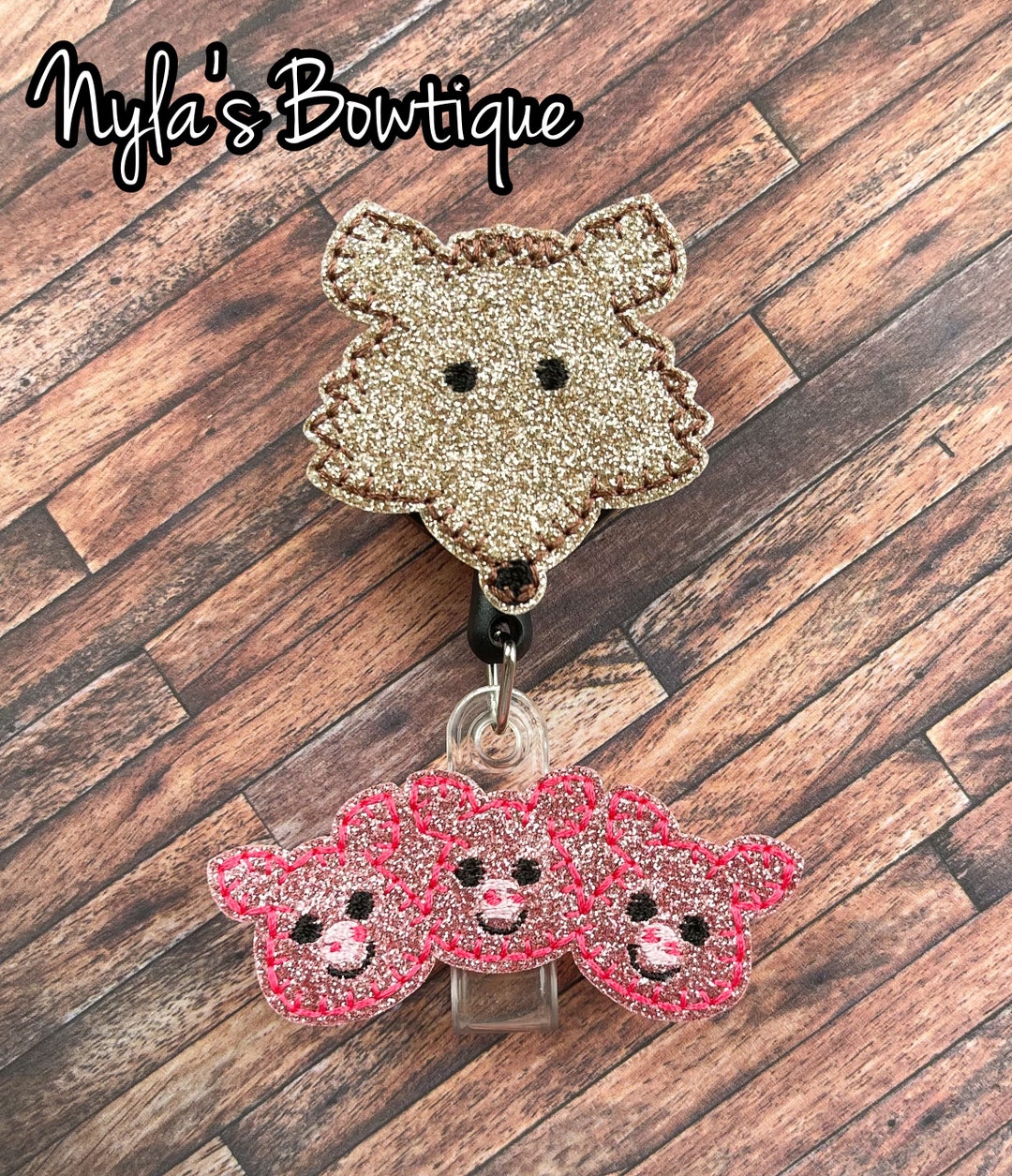 Three Little Pigs Badge Reel, Pediatric Nurse Badge Reel, Teacher Badge ...