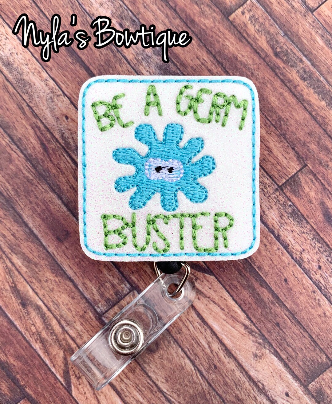 Be a Germ Buster Badge Reel, Nurse Badge Reel, Pediatric Nurse Badge ...