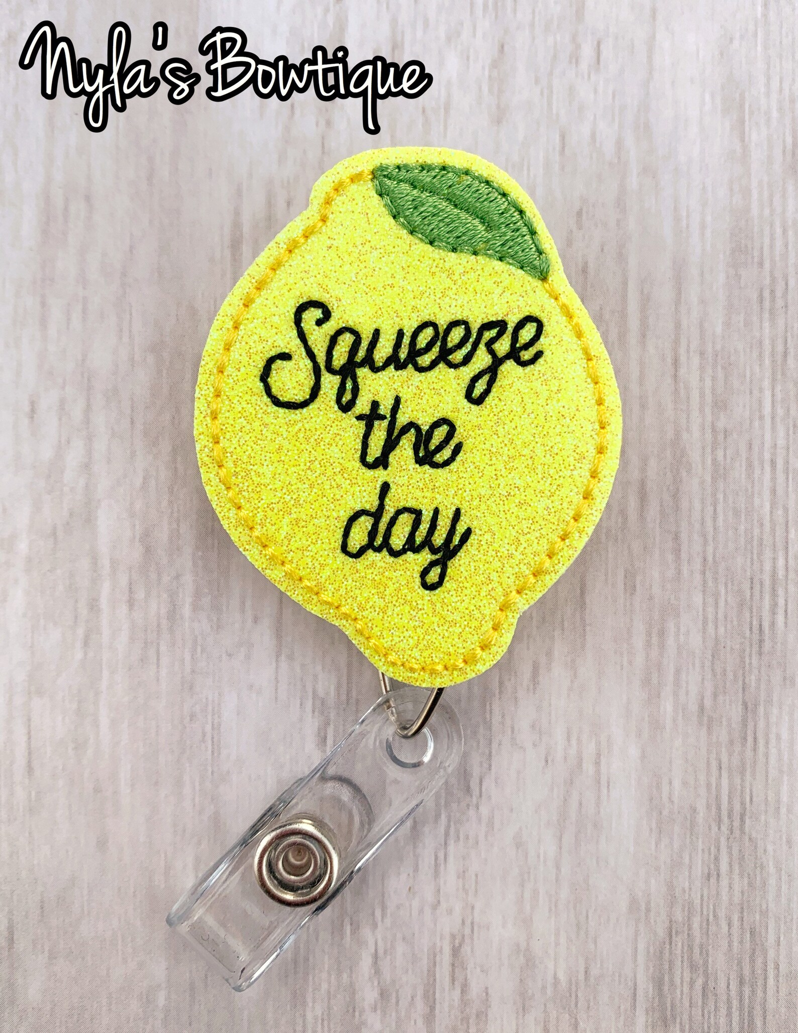 Lemon Badge Reel, Nurse Badge Reel, Squeeze the Day Badge Reel ...