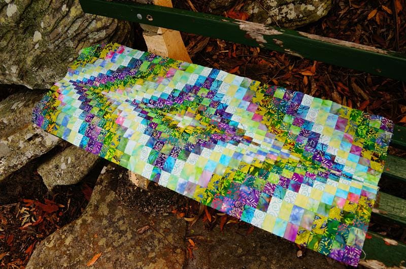 Bargello Table Runner Quilt Pattern – Modern Geometric Decor (PDF ...