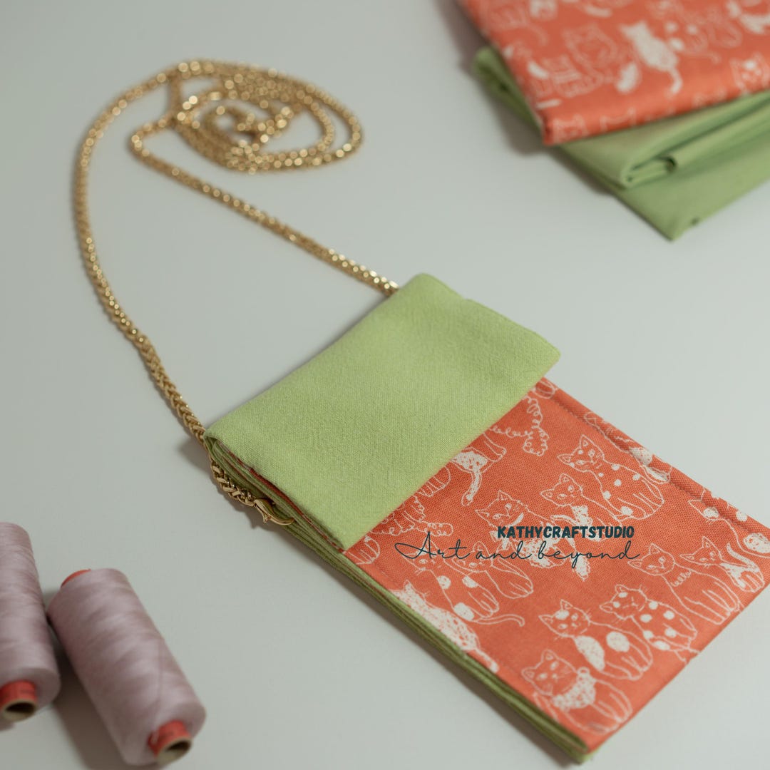 Minimalist Linen Crossbody Phone Pouch- Handmade for Iphone/ Samsung - Etsy