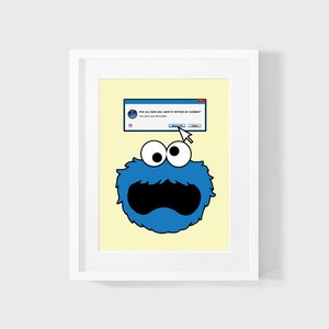 Remove All Cookies Digital Download Cookie Monster Wall Art - Etsy