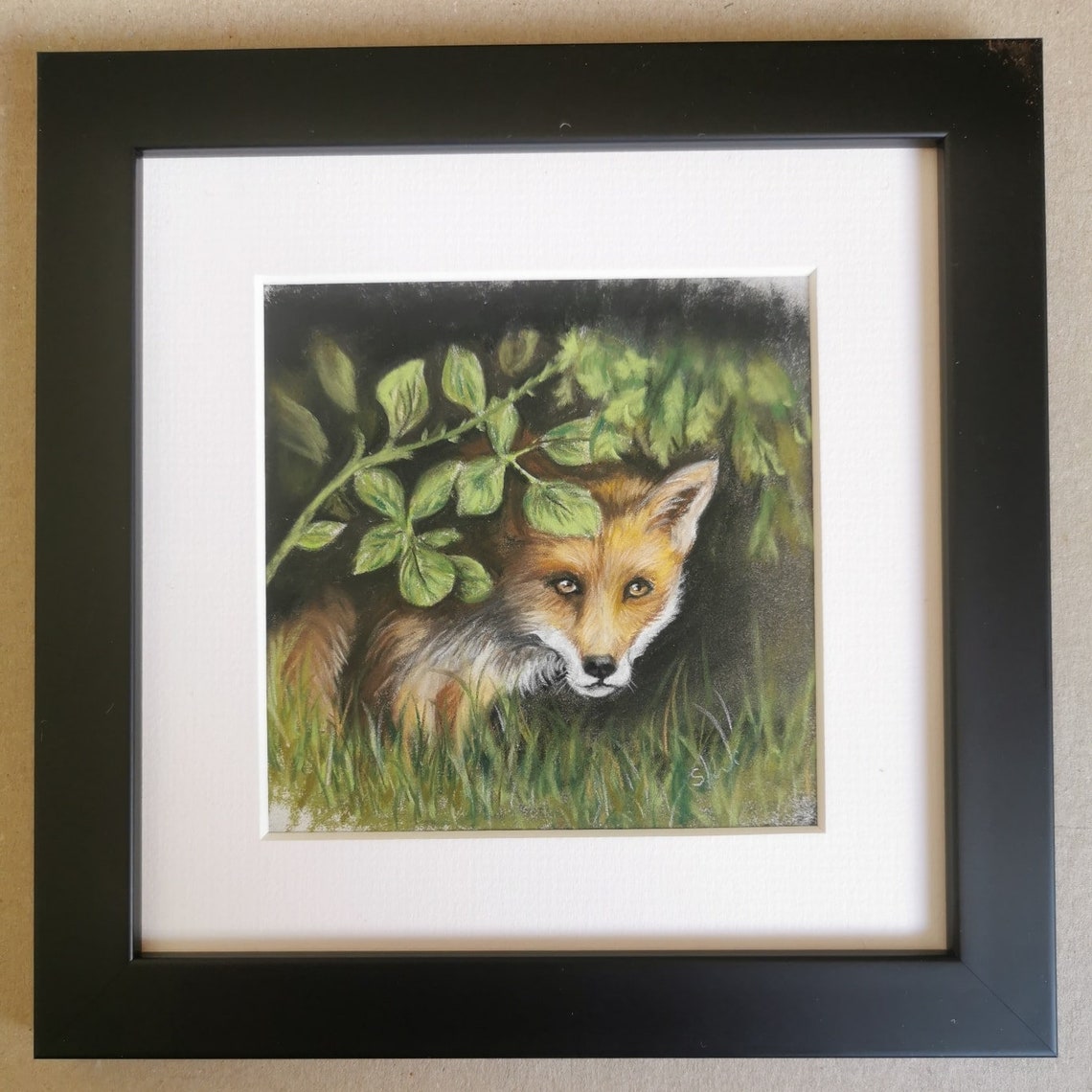 Fox Mini Original Pastel Artwork Framed by Sarah King Artist - Etsy
