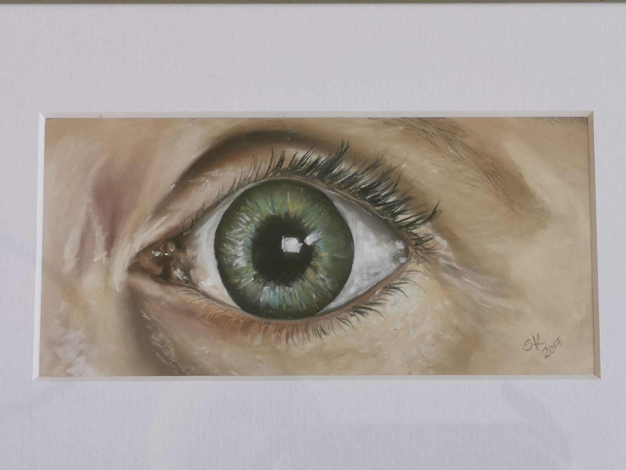 Eye Human Eye Original Pastel Drawing Artwork by Sarah King Artist - Etsy