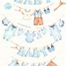 Boy Clothes Watercolor Clip Arts, Baby Boy, Baby Shower, Kids Clipart ...