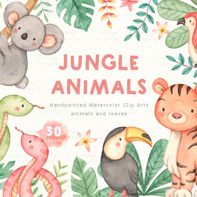 Jungle Clip Art - Etsy