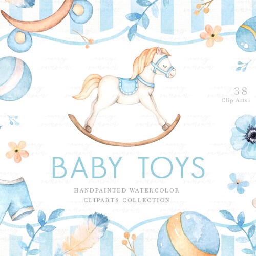 Boy Clothes Watercolor Clip Arts Baby Boy Baby Shower Kids - Etsy