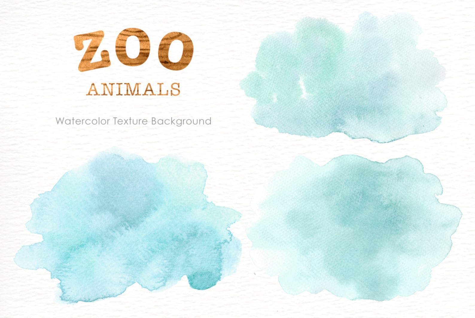 Zoo Animals Watercolor Clipart Nursery Prints Zoo Animals | Etsy