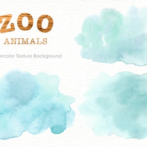 Zoo Animals Watercolor Clipart, Nursery Prints, Zoo Animals Nursery Art ...