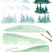 Mountain Animals Watercolor Clip Art, Woodland Animals, Kids Clipart ...