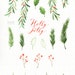 Holly Jolly Watercolor Christmas Clipart Holiday Winter Set - Etsy