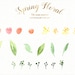 Spring Floral Watercolor Clipart Wreath Watercolor Flowers - Etsy