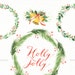Holly Jolly Watercolor Christmas Clipart Holiday Winter Set - Etsy