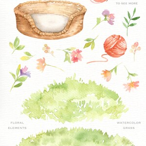 Lovely Pets Watercolor Clip Art, Woodland Animals, Kids Clipart, Boho ...