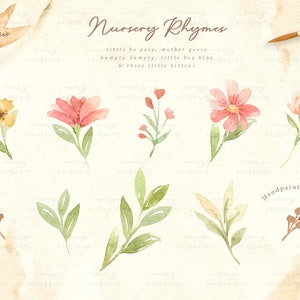 Nursery Rhymes V.1 Watercolor Set, Humpty Dumpty, Children Book, Kids ...