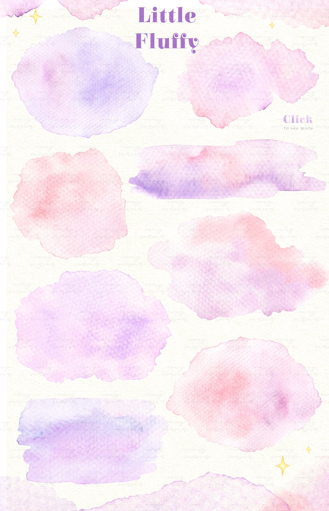 Little Fluffy Watercolor Clip Arts, Cute Animals, Dog Cat Mouse Bunny ...