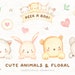 Peek a Boo Watercolor Clipart, Woodland Animals, Kids Clipart, Boho ...