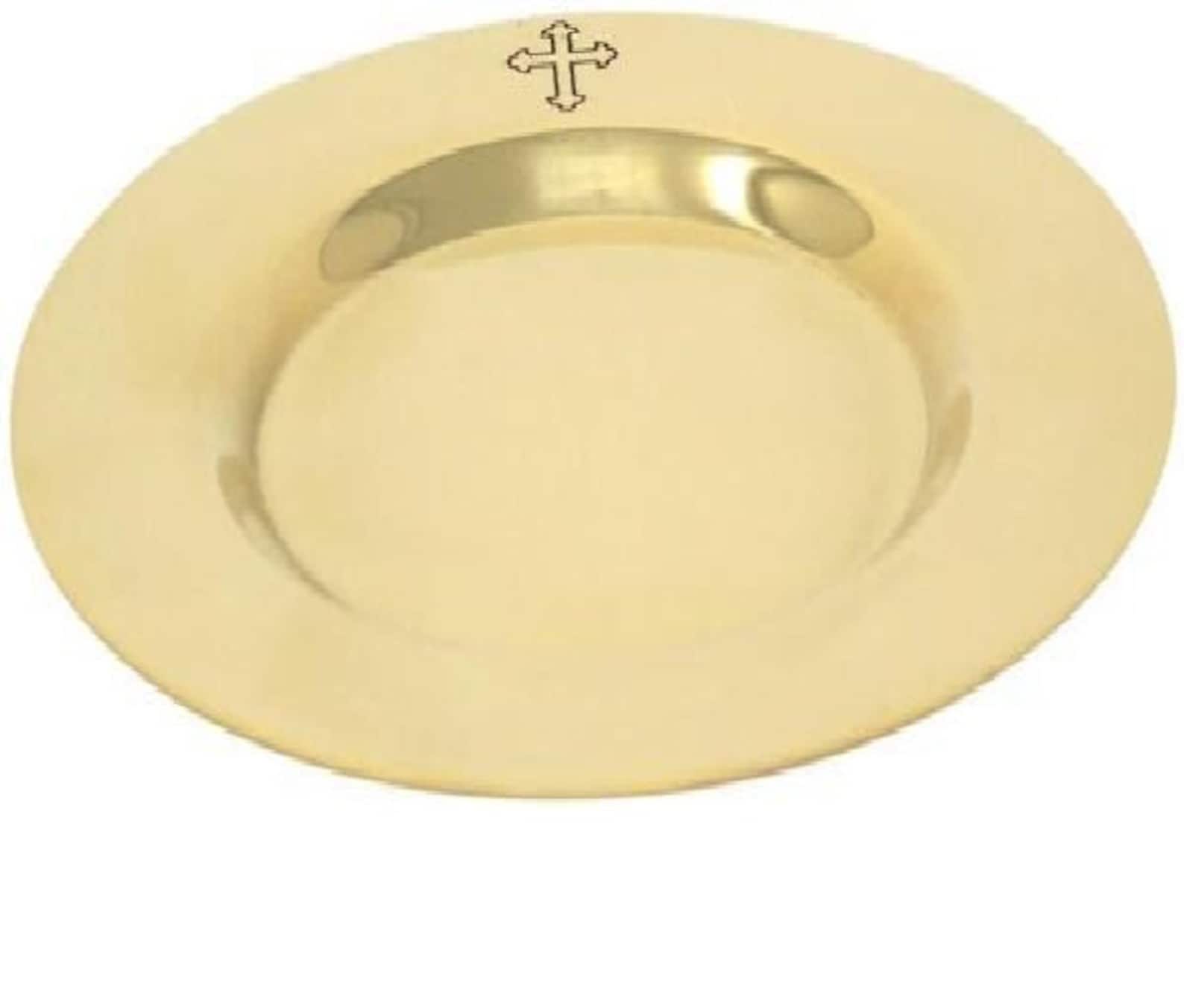 High Polished Brass Communion Gold Plated Paten Catholic | Etsy