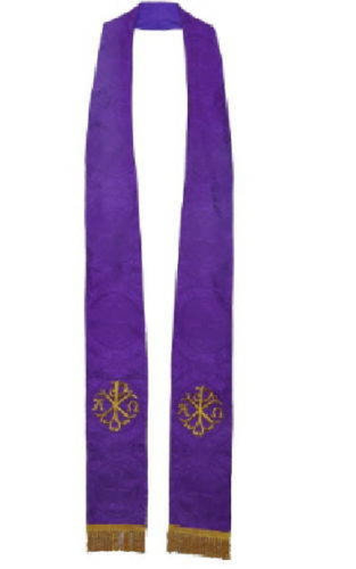 Clergy Stoles For Women BLESSUME Purple Embroidered Clergy Stole ...