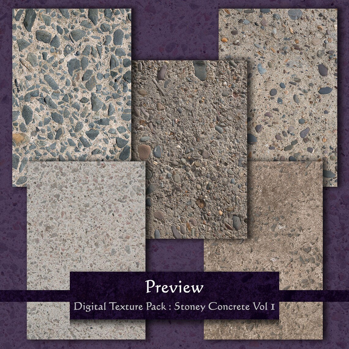 Large Stoney Digital Textures : Stoney Concrete Vol 1 Digital Paper ...