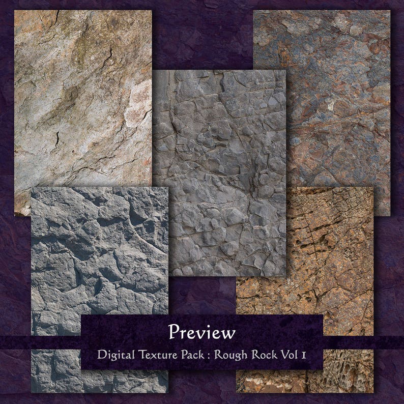 Large Rock Digital Textures : Rough Rock Vol 1 || Digital Paper ...