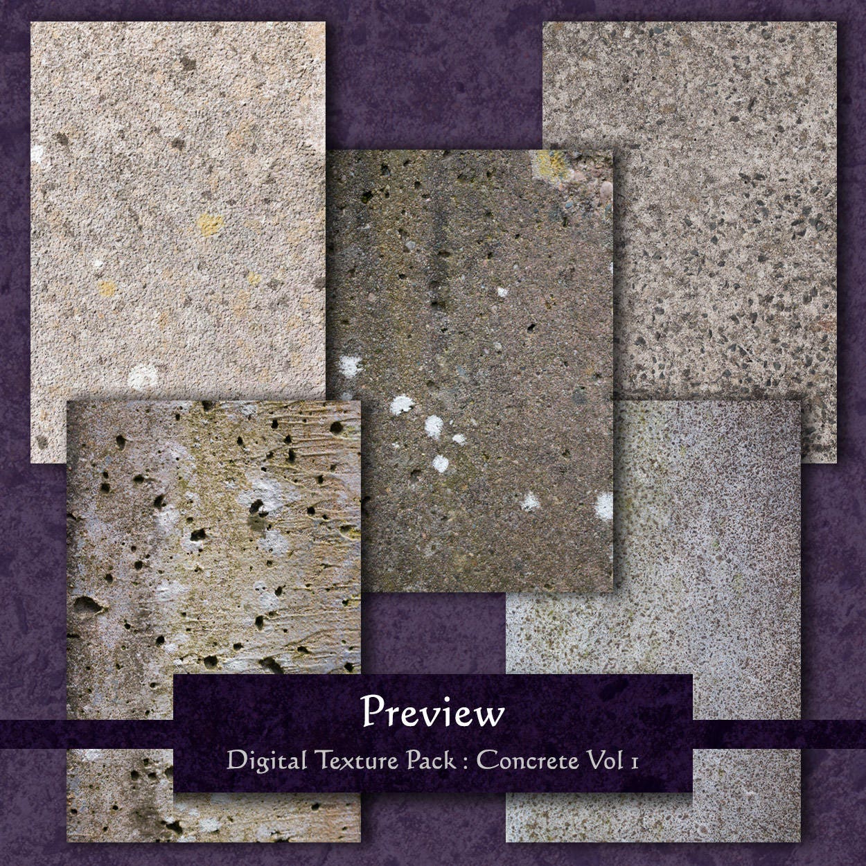 Large Concrete Digital Textures : Concrete Vol 1 Digital - Etsy