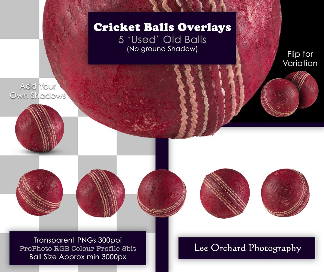 Sports Ball Overlay : 'used' Old Cricket Ball Transparent PNG - Etsy